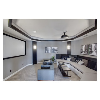 Frederick Harris by Newmark Homes - Contemporary - Home Theater ...