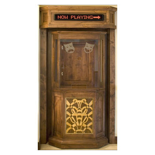 Fun Media Room door! - Traditional - Home Theater - Other | Houzz