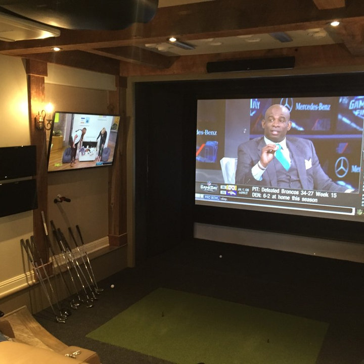 Golf Simulator Room - Photos & Ideas | Houzz