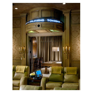 Home Screening Room - Traditional - Home Theater - Houston - by ...