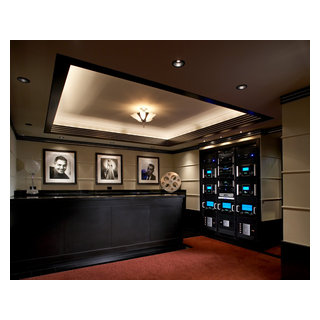 Home Theatre foyer - Modern - Home Theater - New York - by Jablonski ...