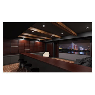 Home Theatre Wall Panel Ideas - Home Theater - Orange County - by ...