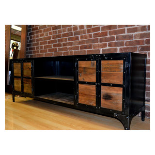 Industrial Plasma Console - Eclectic - Home Theater - New York - by Zin ...