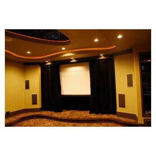 Jam Session - Multi-Purpose Theatre Room - Contemporary - Home Theater ...