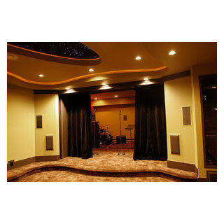 Jam Session - Multi-Purpose Theatre Room - Contemporary - Home Theater ...