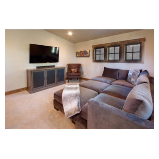 RUMPUS ROOM - Rustic - Home Theater - Las Vegas - by INTEGRITY DESIGN ...