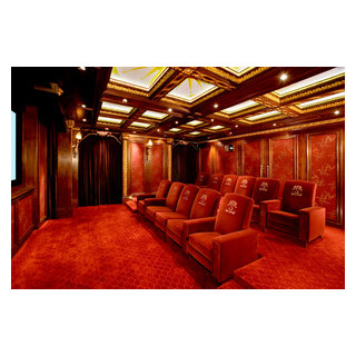 Malinard Manor - Theatre - Traditional - Home Cinema - Austin - by ...