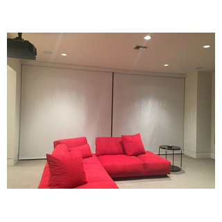 Media Room - Modern - Home Theater - San Diego - by Barbara Brickell ...
