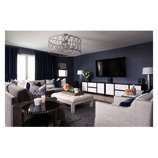 Mueller Urban Townhome - Transitional - Home Theater - Austin - by ...