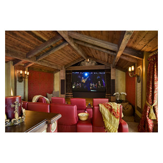 Rustic Home Theater - Rustic - Home Theater - Other | Houzz