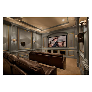 Our Work - Traditional - Home Theater - Orlando - by Millennium Systems ...
