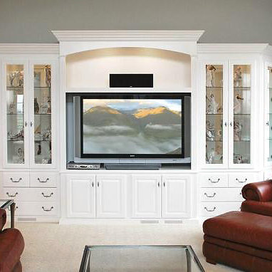 White Entertainment Center | Houzz