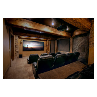 Park CIty Home - Rustic - Home Theater - Salt Lake City - by Big Fish ...