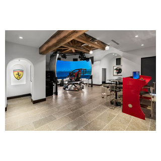 Racing Simulator Room - Traditional - Home Theater - New York - by ...