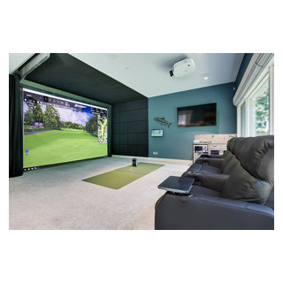 Sahalee Country Club Remodel - Transitional - Home Theater - Seattle ...