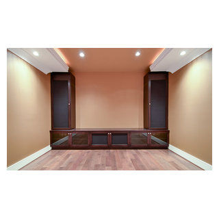 Sound system with shaker style cabinets Vancouver - Contemporary - Home ...