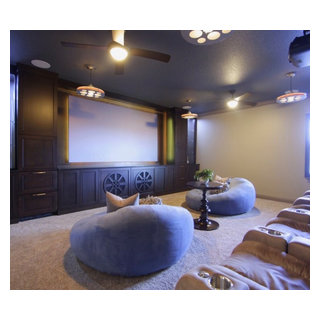 Star Wars Themed Theater Room - Transitional - Home Theater - Orlando ...