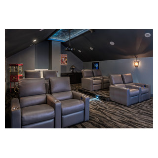 Starry Night Media Room - Contemporary - Home Theater - Dallas - by ...