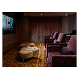 Stoneleigh - コンテンポラリー - シアタールーム - ダラス - R Brant Design | Houzz (ハウズ)