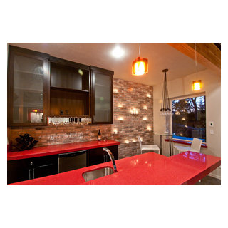 SYNERGY 'Red Cork' Bar - Modern - Home Theater - Portland - by DC Fine ...