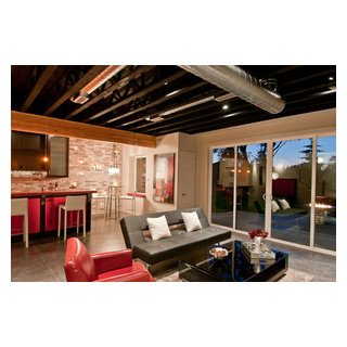 SYNERGY 'Red Cork' Bar - Modern - Home Theater - Portland - by DC Fine ...