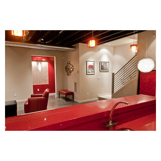 SYNERGY 'Red Cork' Bar - Modern - Home Theater - Portland - by DC Fine ...