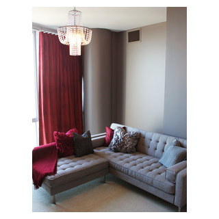 Theater Room - Contemporary - Home Theater - Chicago - by CHAD ...