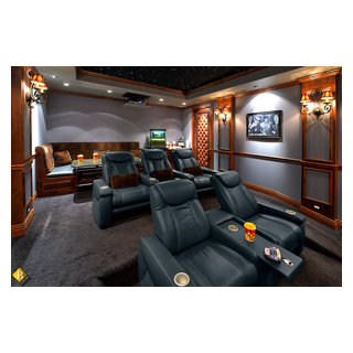 Theaters - Contemporary - Home Theater - Other - by Sierra Integrated ...