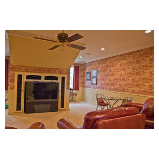 Traditional Farm House - Farmhouse - Home Theater - Houston - by Laura ...