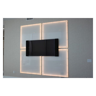 TV Backboards - Modern - Home Theater - Houston - by Mauricio Nava ...