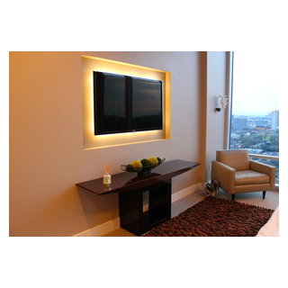 TV Backboards - Modern - Home Theater - Houston - by Mauricio Nava ...