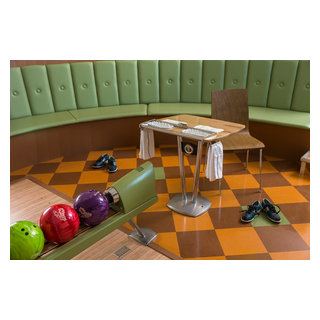Vintage 1950s Equipment Restored for Retro Home Bowling Alley - Modern ...