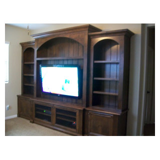 Wall Unit - Traditional - Home Theater - Los Angeles - by CustomBuilt ...