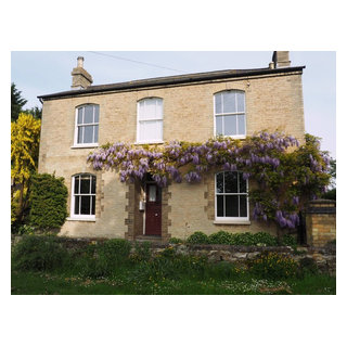 Arched Ultimate Rose Sash Windows in Bedfordshire, with Wisteria ...