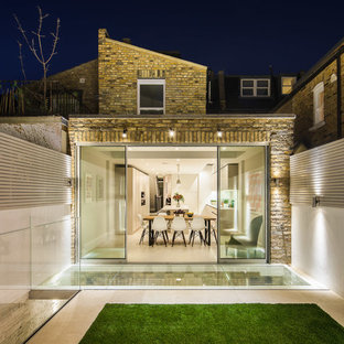 75 Beautiful Split-Level Brick Exterior Home Pictures & Ideas - August ...