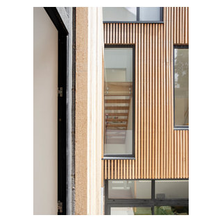 Cladding of building as viewed from ground floor - Contemporary ...