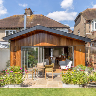 75 Beautiful Semi-detached House with Wood Cladding Ideas & Designs ...