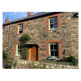 Ultimate Rose Sash Windows in Chartwell Green - Beach Style - Exterior ...