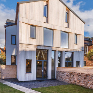 75 Most Popular Semi-detached House with Wood Cladding Design Ideas for ...