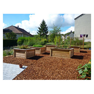 Coin potager - Contemporary - Landscape - Dijon - by Création Verte | Houzz