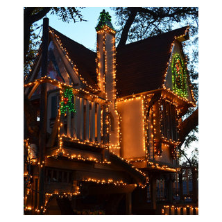 A Magical Tree House Lights Up for Christmas - Eclectic - Kids - Dallas ...
