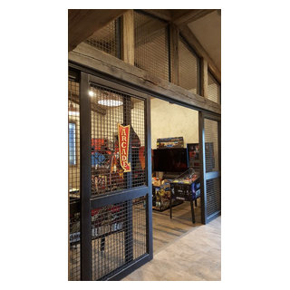 Arcade Sliding Doors and Iron Wall - Rustic - Kids - Other - by PC ...