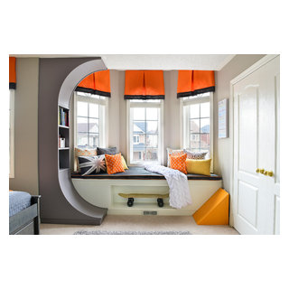 Funky and Bold Skateboard Themed Room Packed with Multipurpose Storage ...