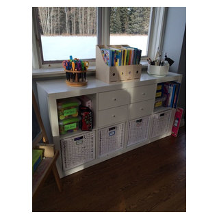 Kids' Art/Craft Space (before/after) - Transitional - Kids - Other - by ...