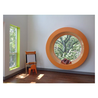 MCM Remodel: Circle window + Color - Midcentury - Kids - Boston - by ...