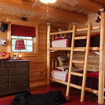 Red Log Cabin Diaper Stacker 12"X23 - Photos & Ideas | Houzz