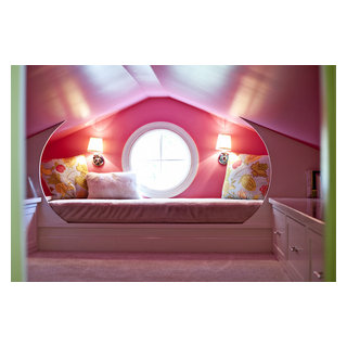 Pink Attic Playroom - Traditional - Kids - Louisville - by Rock Paper ...