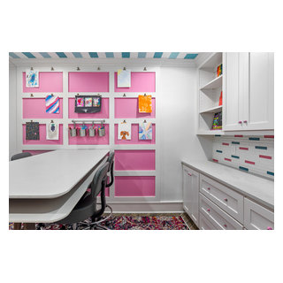 Vibrant Craft Room - Transitional - Kids - Kansas City - by Interior ...
