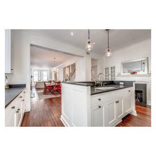 1890 Semi Detached Victorian with Carriage House Connected by Enclosed ...