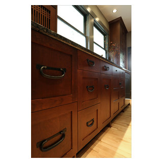 1907 SE Portland Japanese Tansu Style Kitchen Remodel - Asian - Kitchen ...